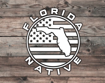 Native Florida Flag Decal - Etsy