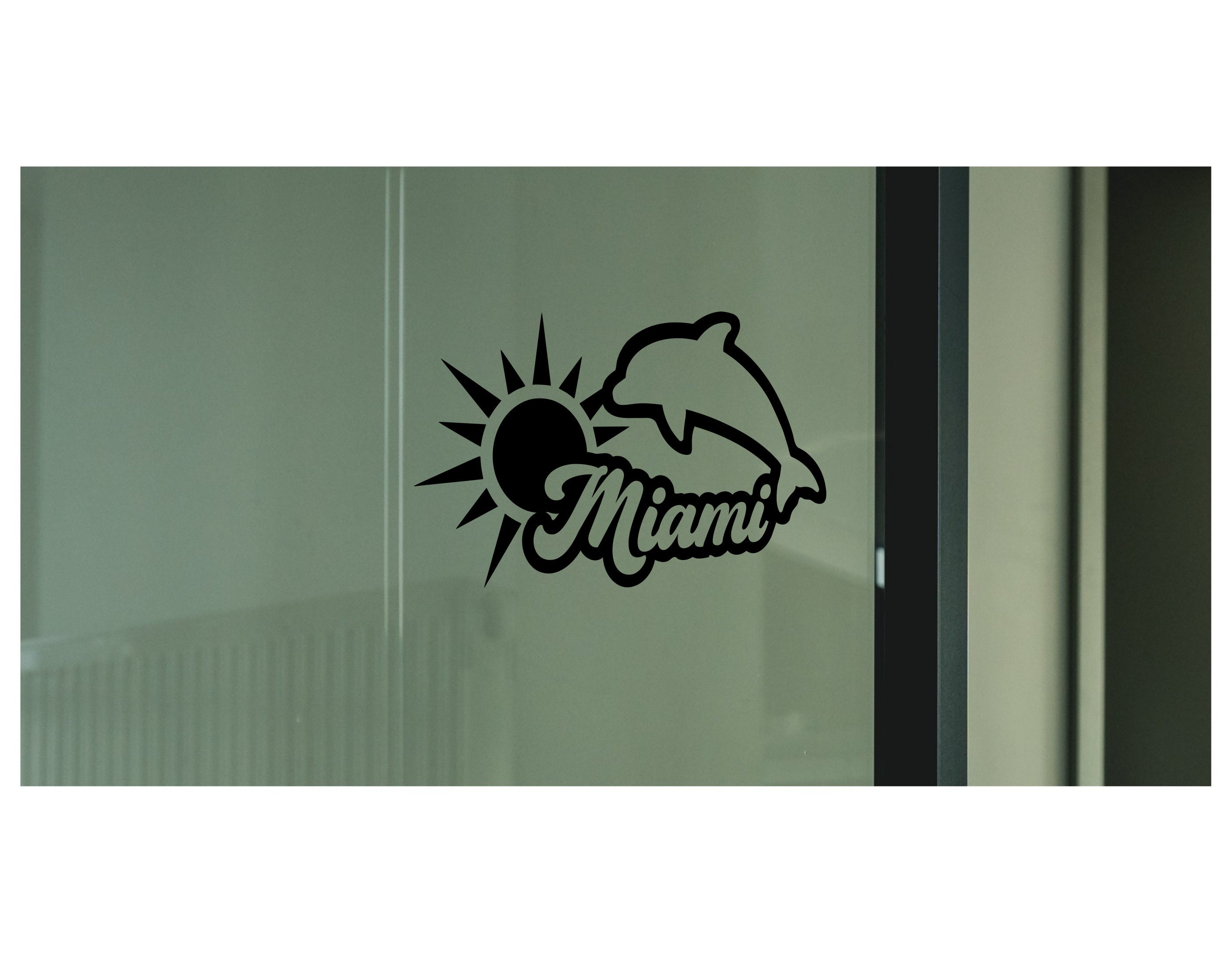 Miami Beach Sticker 5.5 X 2.9 in Miami Florida Car Sticker for Florida ...