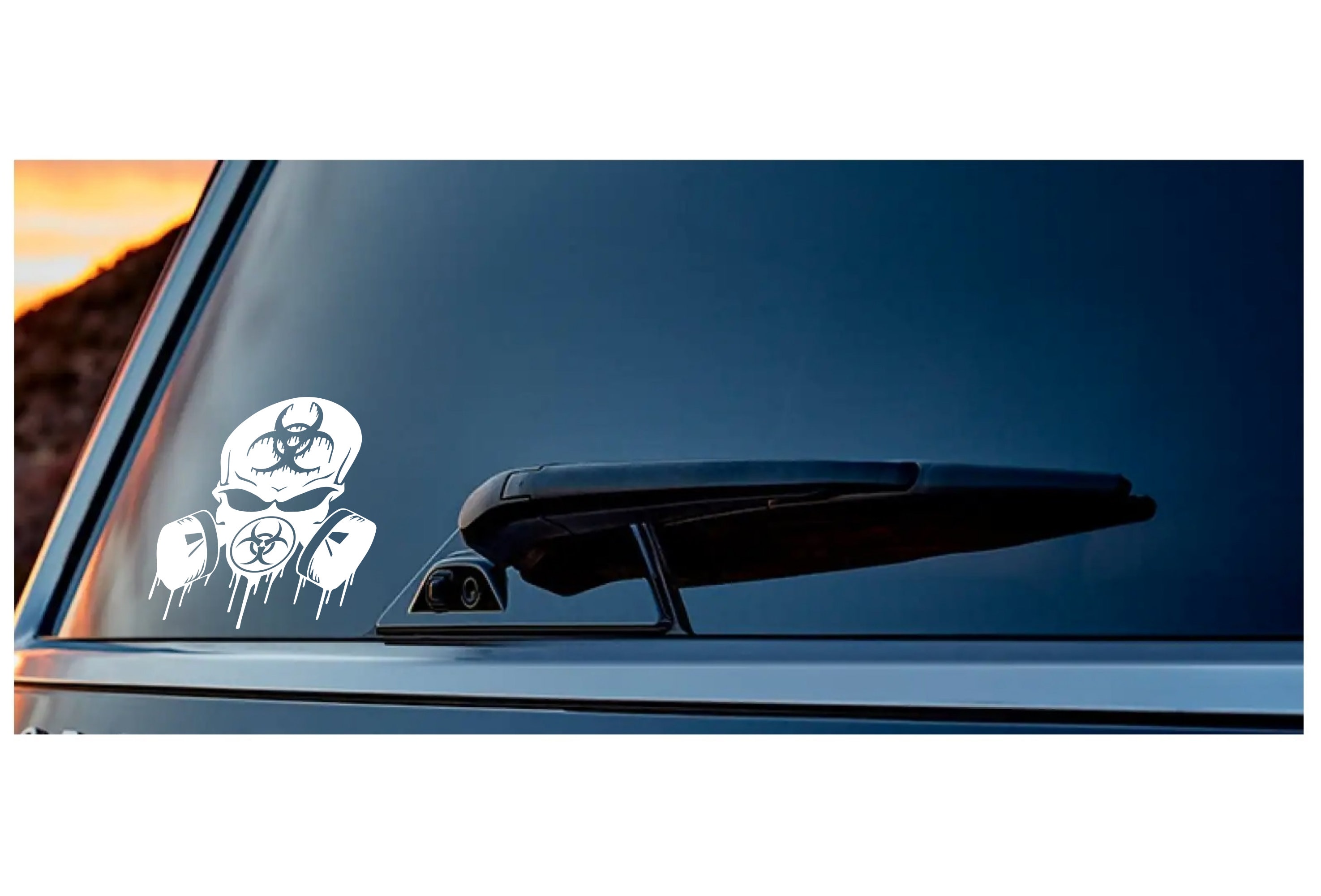 Biohazard Respirator Skull Decal Tactical Vinyl Graphics for Cars Die ...