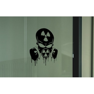 Nuclear Skull Gas Mask Decal Vinyl Sticker Graphics - 5.5 X 5 Inch - Etsy