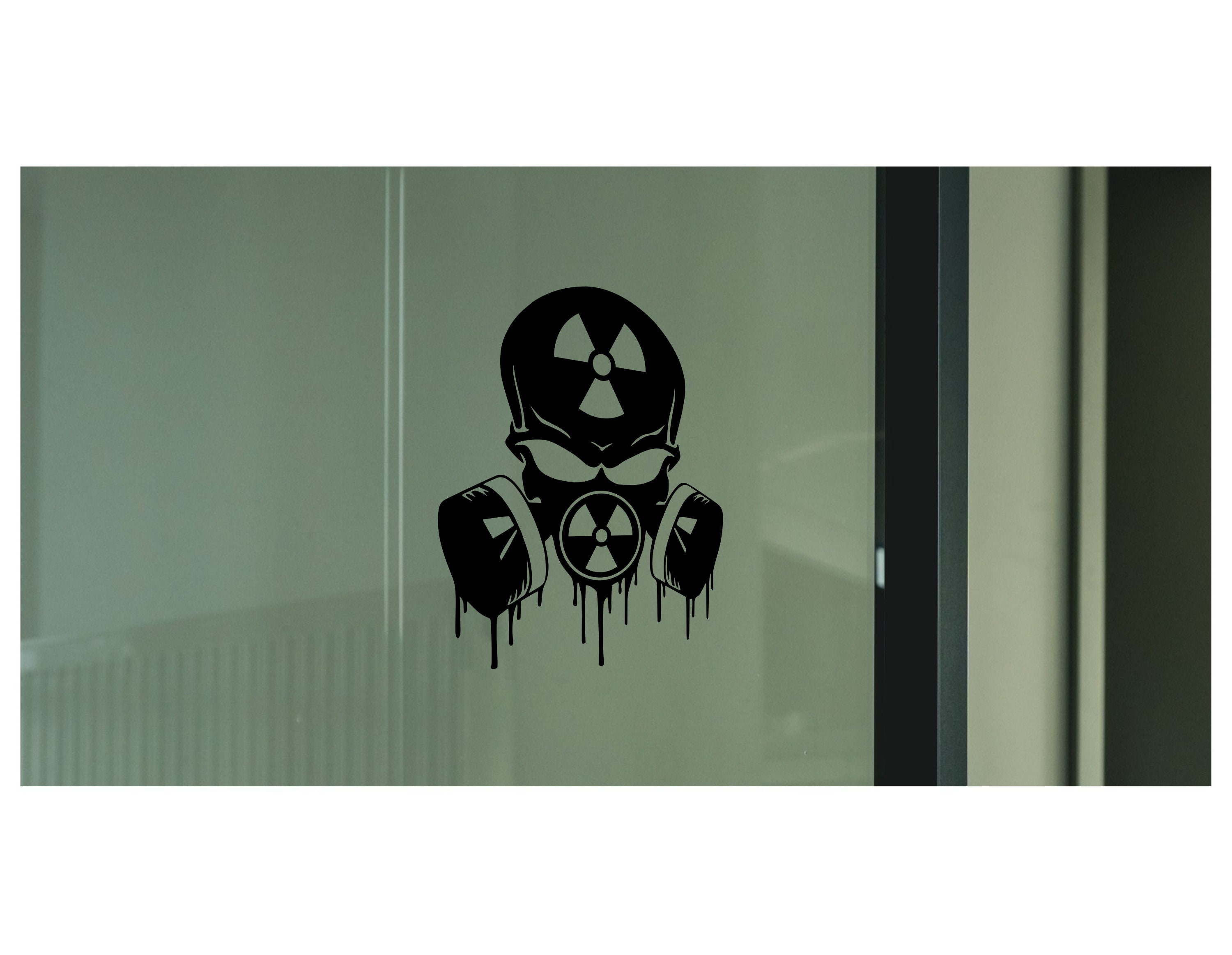 Nuclear Skull Gas Mask Decal Vinyl Sticker Graphics 5.5 X 5 - Etsy