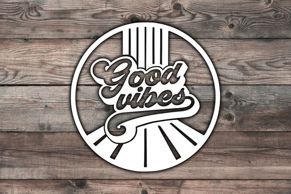 Good Vibes Decal Vinyl Graphics Sticker 5.5 X 5.5 Inch - Etsy