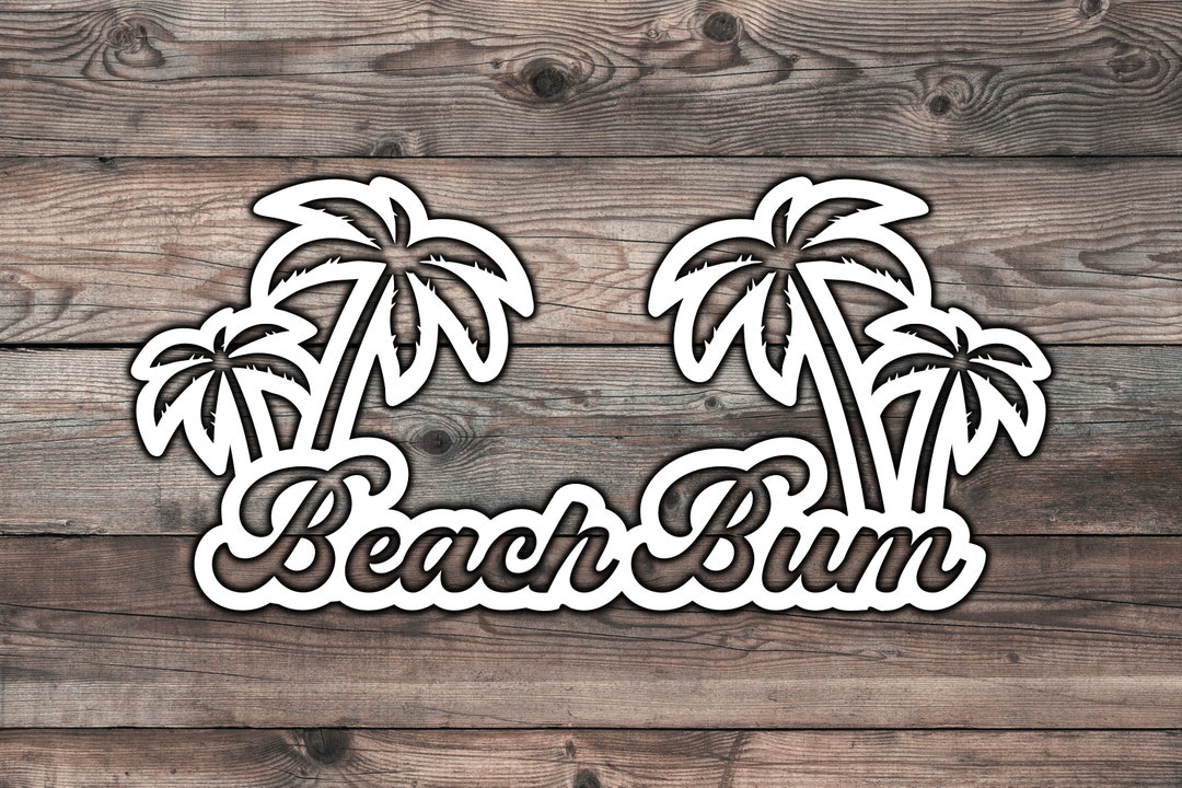 Beach Bum Florida Sticker - 7 X 3.2 in Florida Car Decal for Florida ...