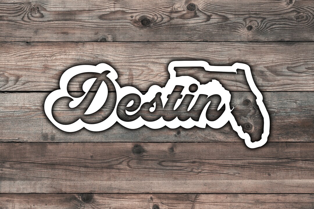 Destin Florida Sticker - 6.5 X 2.5 in Destin Florida Car Sticker for ...