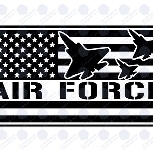 Air Force Sticker - 7.5 X 4 in | Air Force Decal for Veteran Car ...