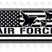 Air Force Sticker - 7.5 X 4 in | Air Force Decal for Veteran Car ...