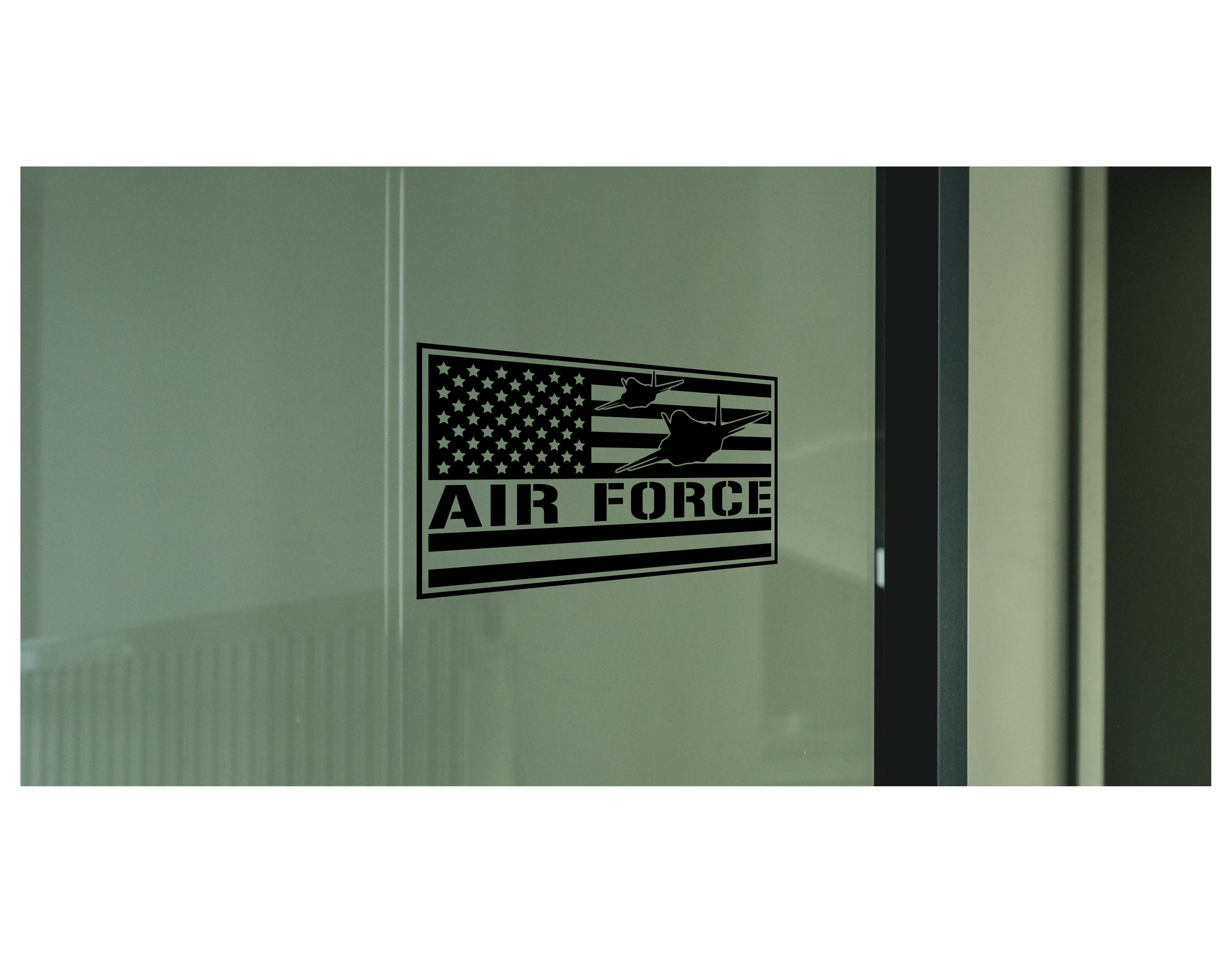 Air Force Fighter Jet American Flag Decal Sticker 7.5 X 4 - Etsy