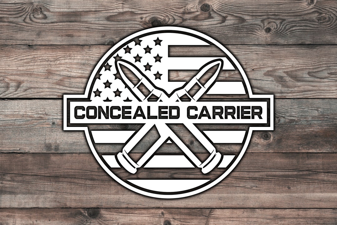 American Flag Concealed Carry Decal - Freedom Sticker (5.5 X 4.5 In) - Etsy