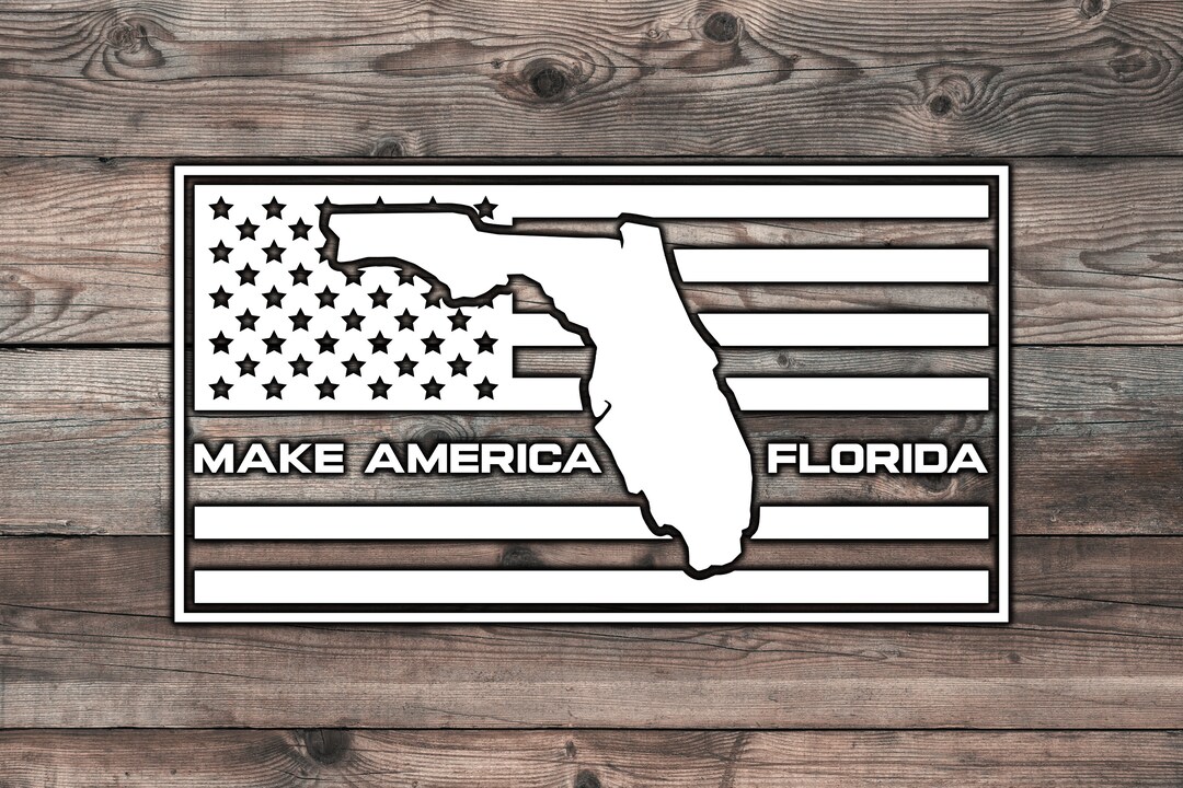 Make America Florida Sticker Decal - 7.5 X 4 Inch | Florida Strong ...