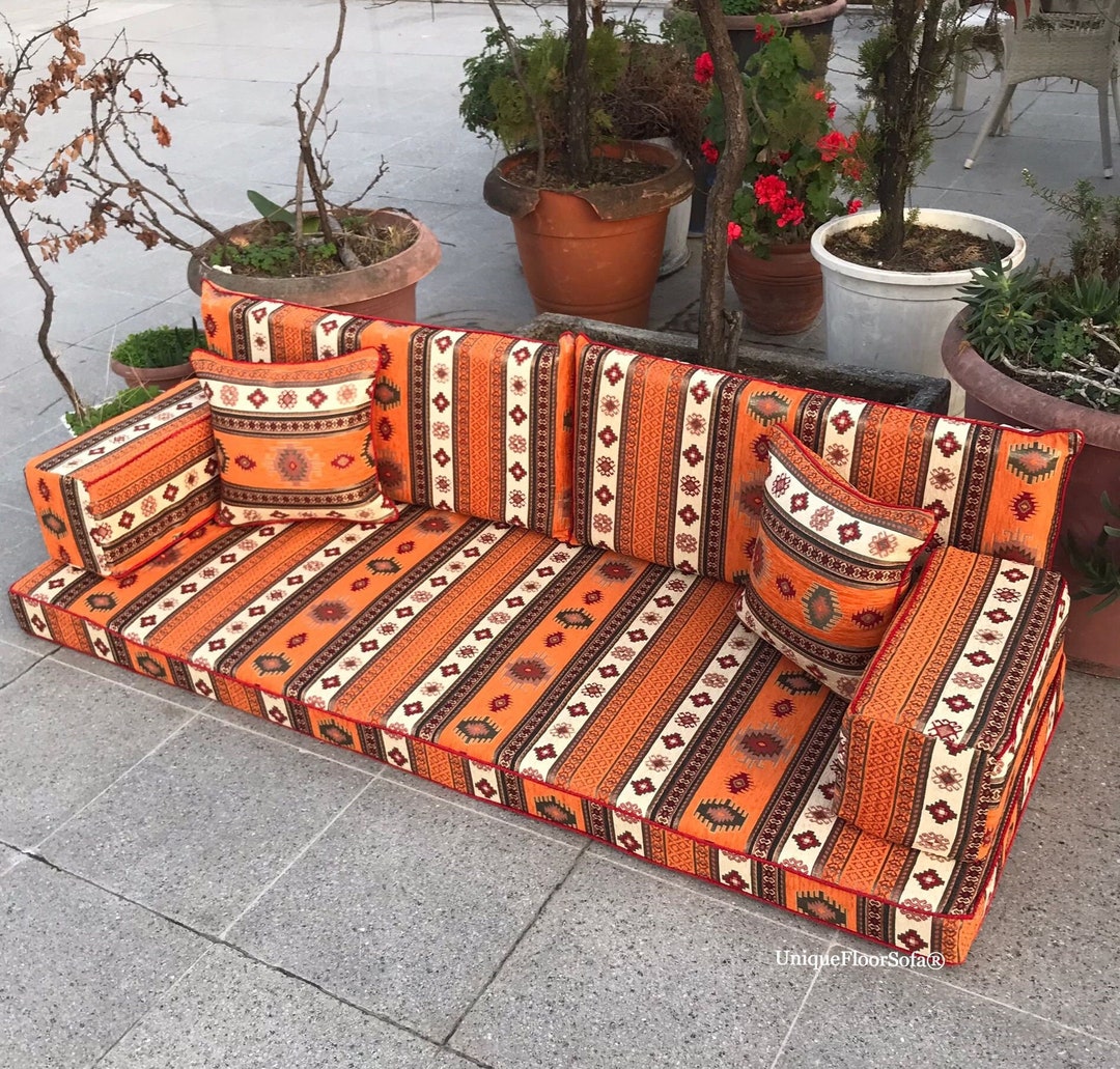 Custom Moroccan Floor Seating Comfy Sofa,indoor and Outdoor Floor ...