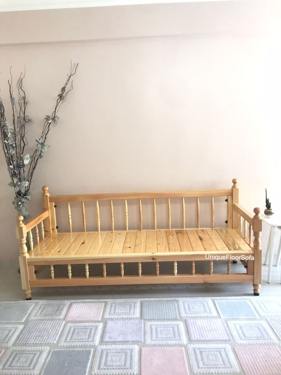 Arabic Sofa With Wooden Bench Living Room Sofa Set Traditional Turkish Style Seating Set Arabic Majlis Outdoor Furniture Anatolian Sofa Etsy