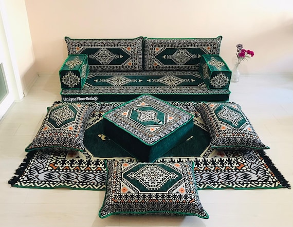 Arabic Sofa Floor Seating Cushion Setmoroccan Living Room - Etsy