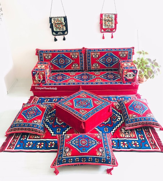 8'' Thickness Arabic Seating Sofa Set Moroccan Home - Etsy