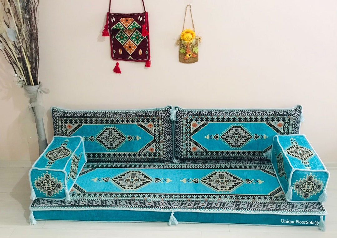 Modular Floor Sofa, Sectional Floor Seating Sofa, Floor Pillows, Bench ...