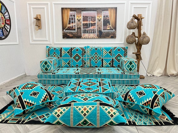 Turquoise Living Room Furniture Sets Castella 5 Pc Teal Blue,Green