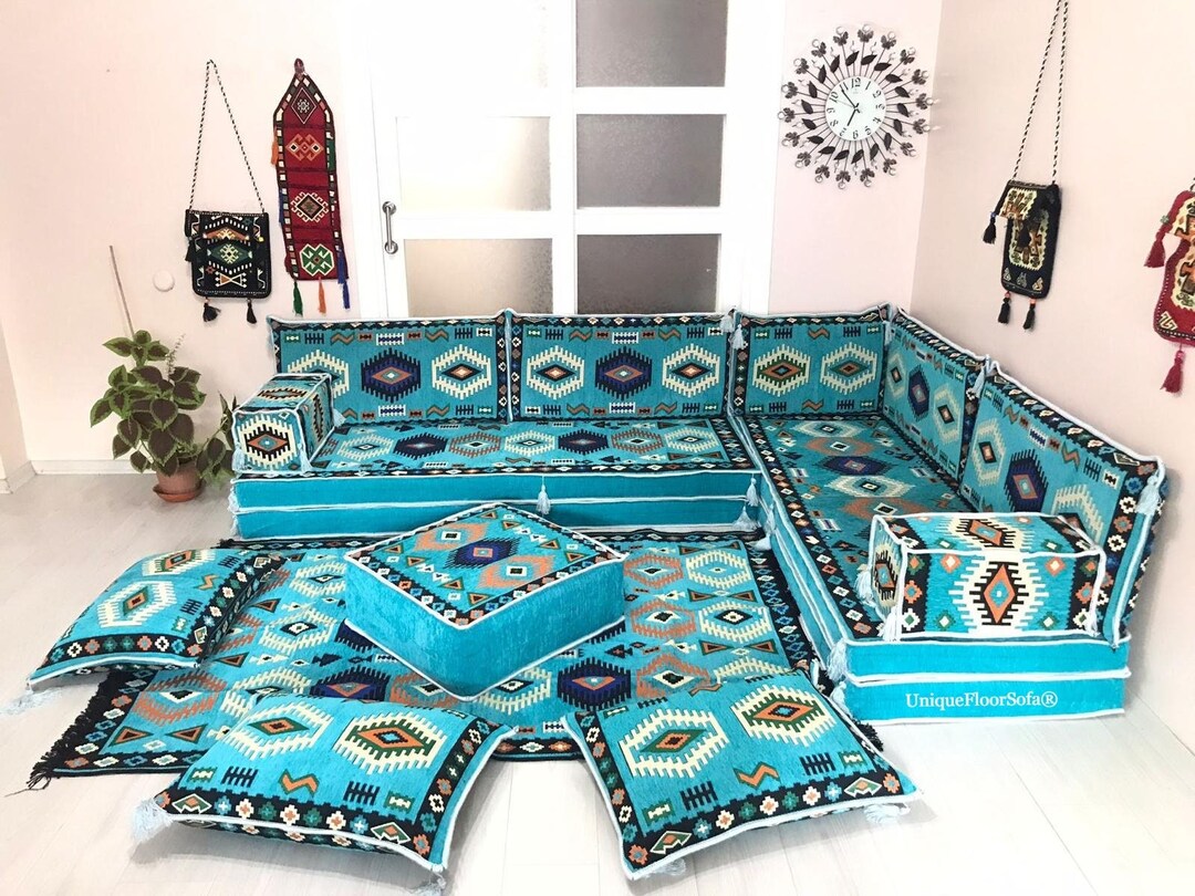 8'' Thickness L Shaped Arabic Sofa Living Room Floor - Etsy