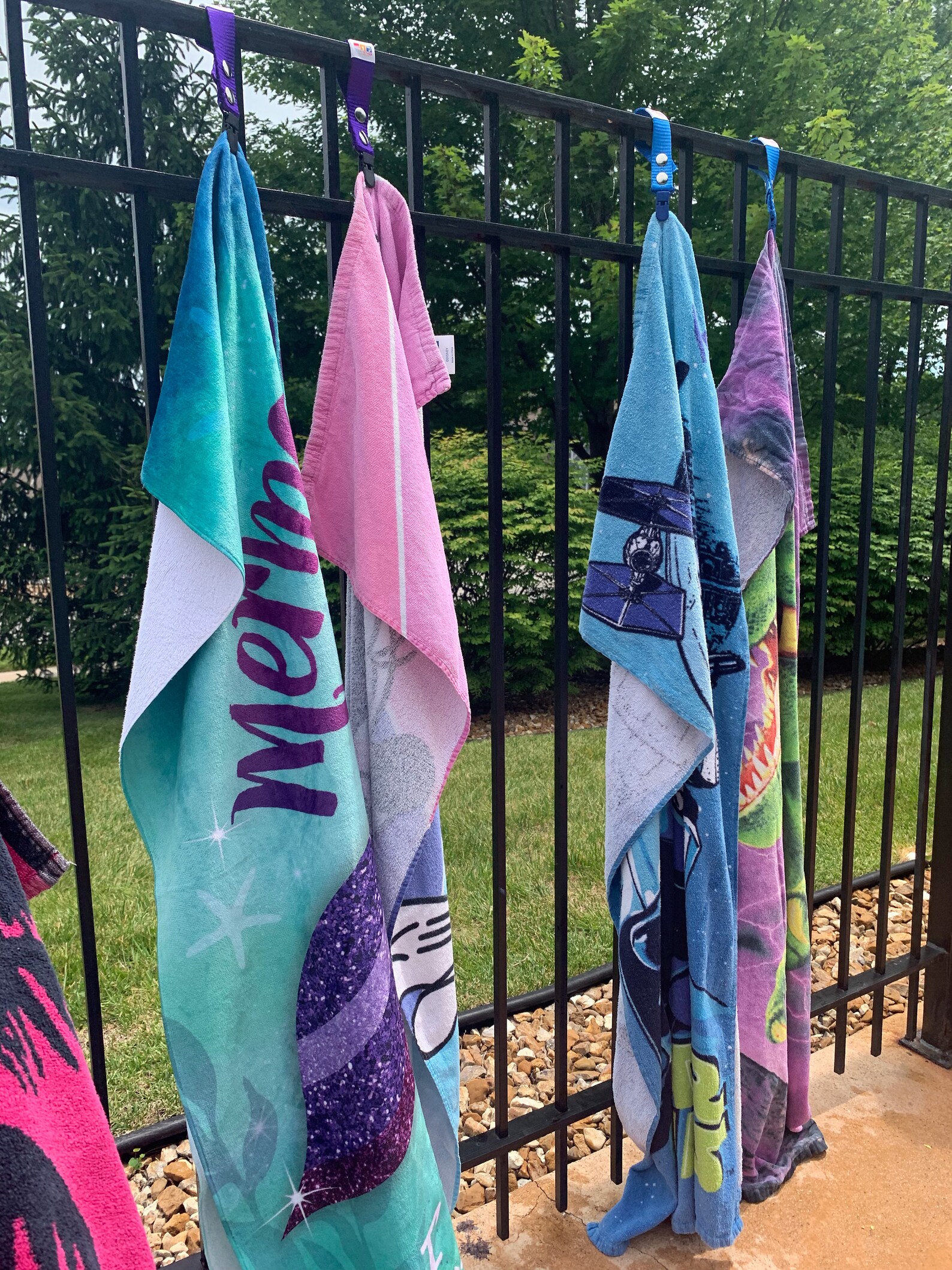 Boat Beach Towel Clips - Terry Tether Color Wheel Pack - 6 Sets of ...