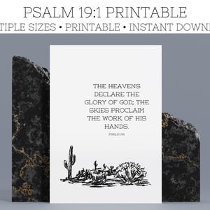 The Heavens Declare the Glory of God | Psalm 19:1 | Digital Download ...