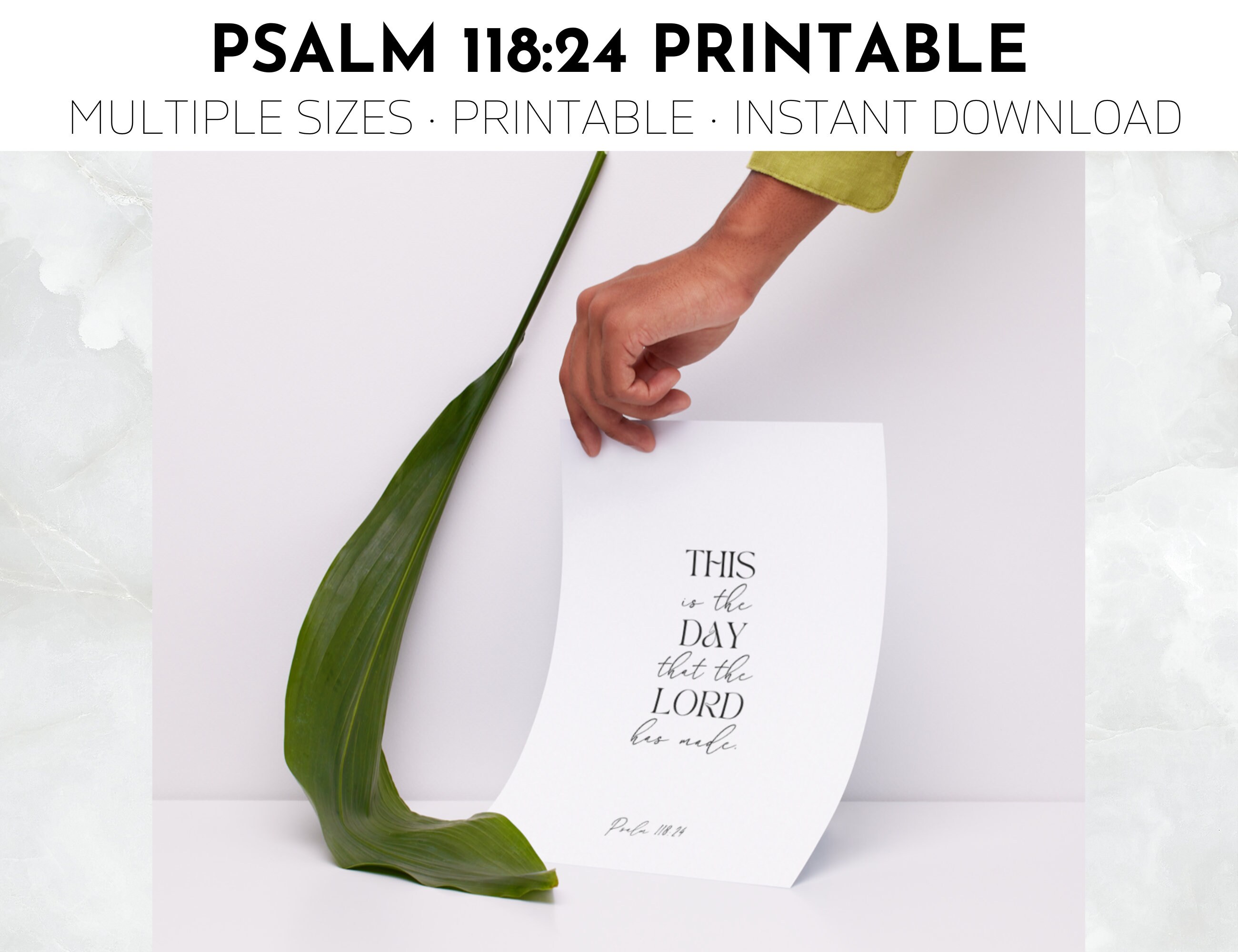 This is the Day That the Lord Has Made Printable | Psalm 118:24 ...