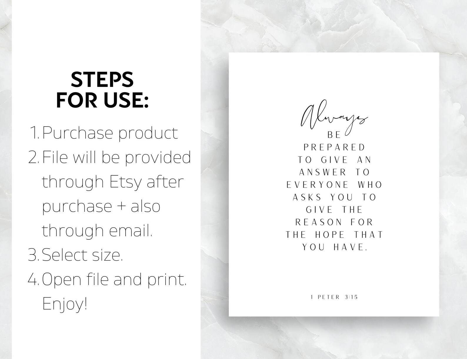 Always Be Prepared to Give an Answer for the Hope That You Have Print ...
