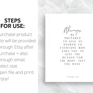 Always Be Prepared to Give an Answer for the Hope You Have | 1 Peter 3: ...