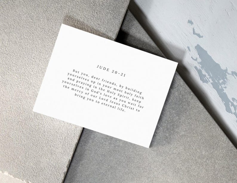 Jude 20-21 Verse Print | Holy Spirit Faith Prayer | Christian Scripture ...