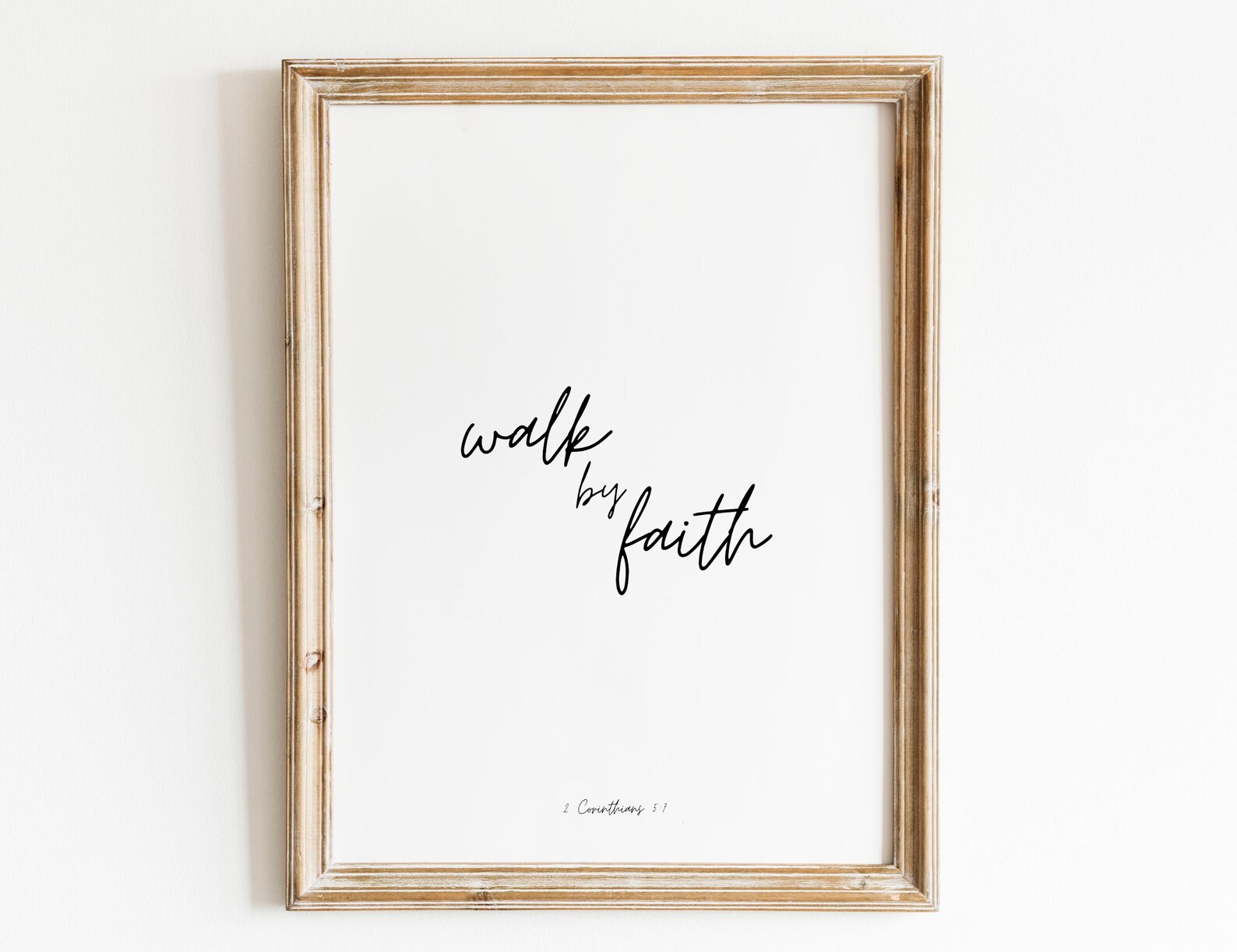 WALK BY FAITH 2 Corinthians 5:7 Printable | Instant Digital Download ...