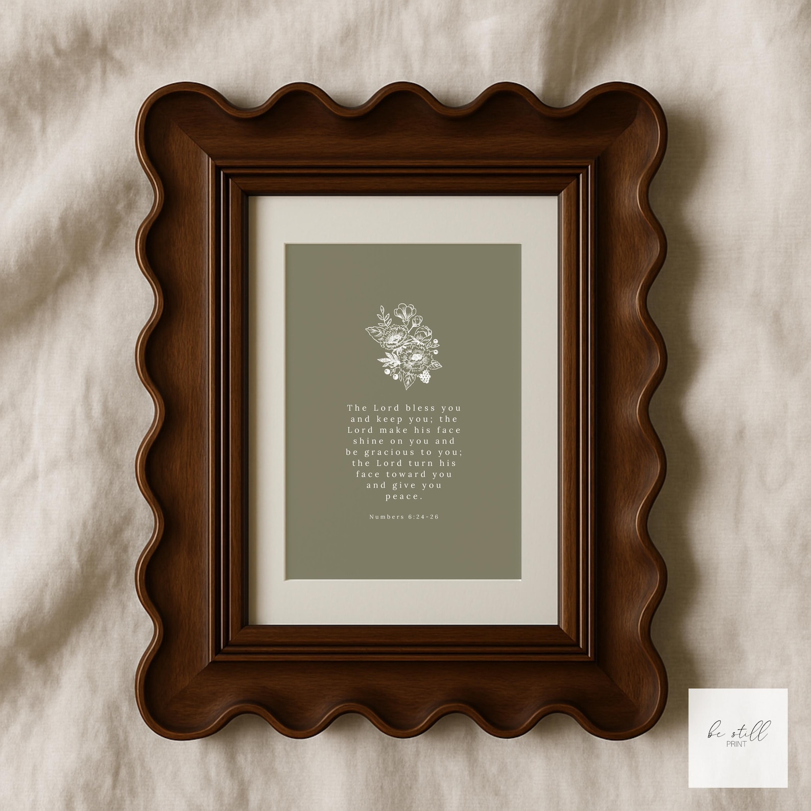 Benediction Printable | the LORD Bless You and Keep You | Numbers 6:24 ...