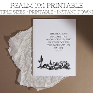 The Heavens Declare the Glory of God | Psalm 19:1 | Digital Download ...
