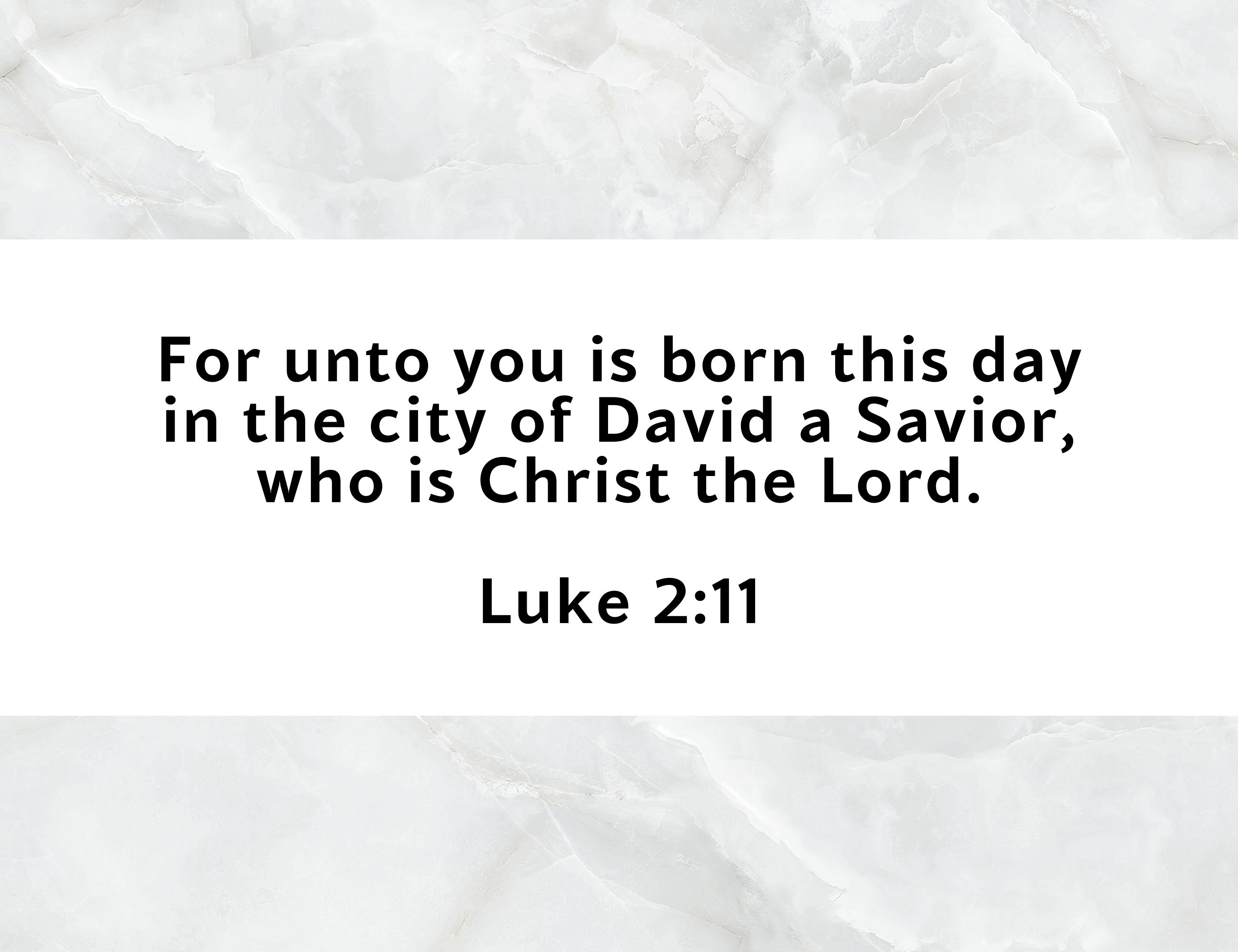 For Unto Us is Born This Day in the City of David a Savior, Who is ...