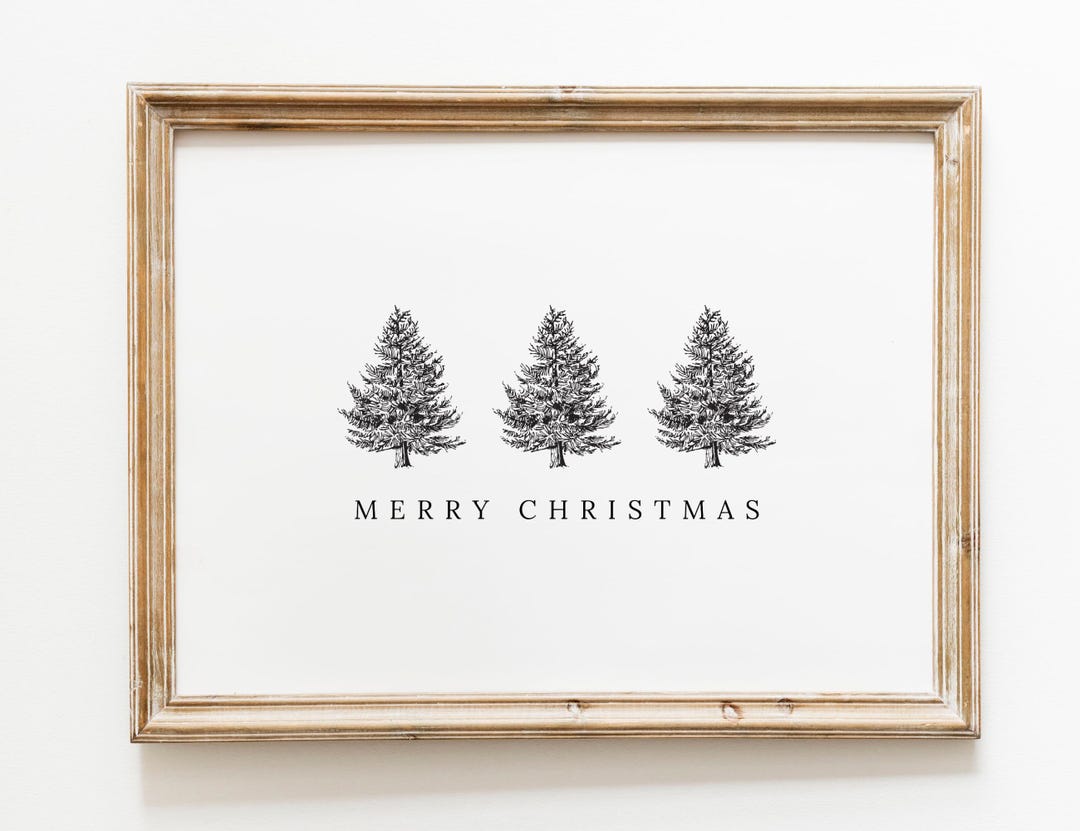 MERRY CHRISTMAS PRINTABLE | Three Threes | Instant Digital Download ...
