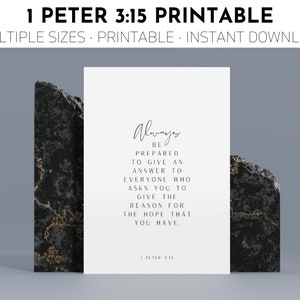 Always Be Prepared to Give an Answer for the Hope That You Have Print ...