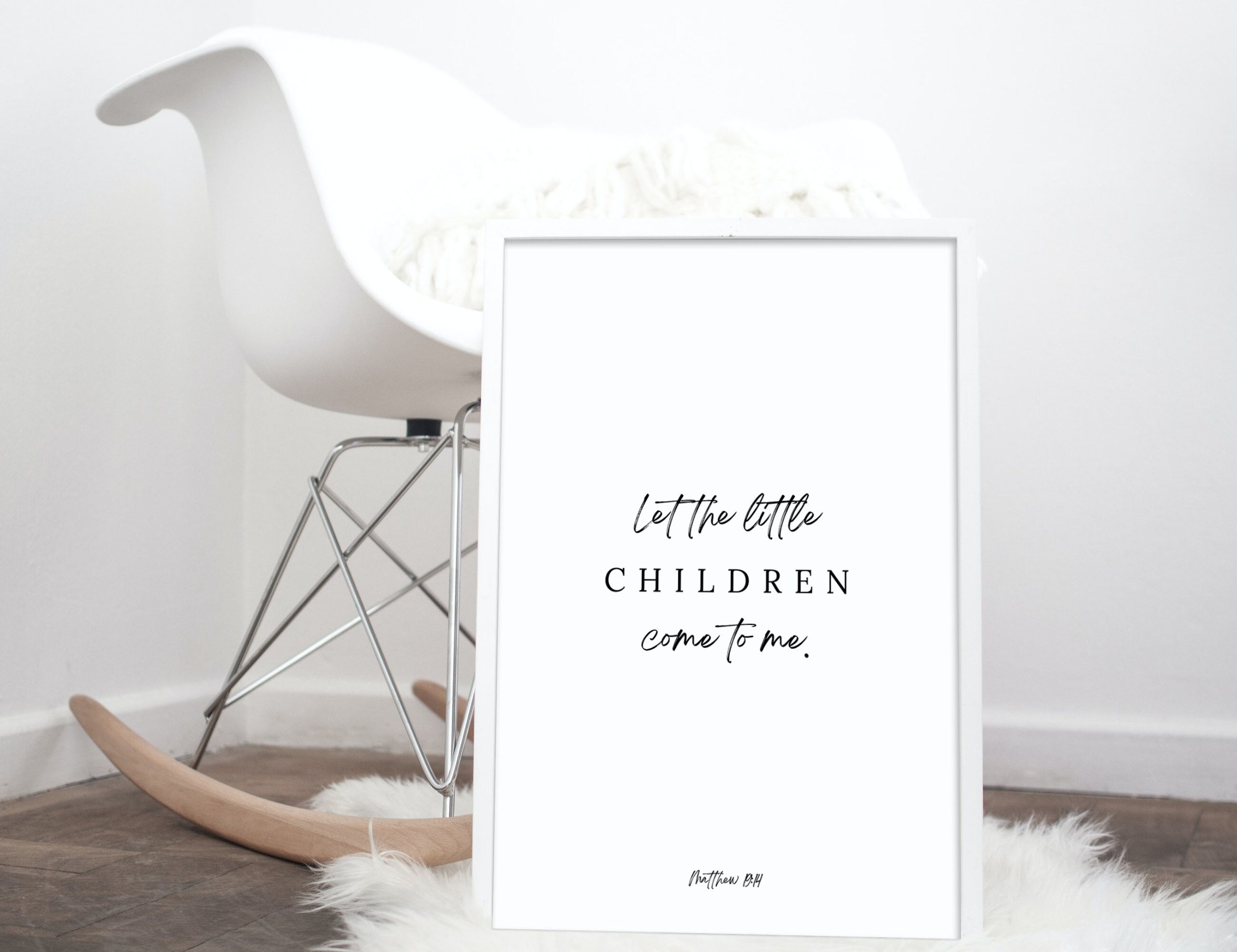 Let the Little Children Come to Me | Matthew 19:14 Printable | Nursery ...