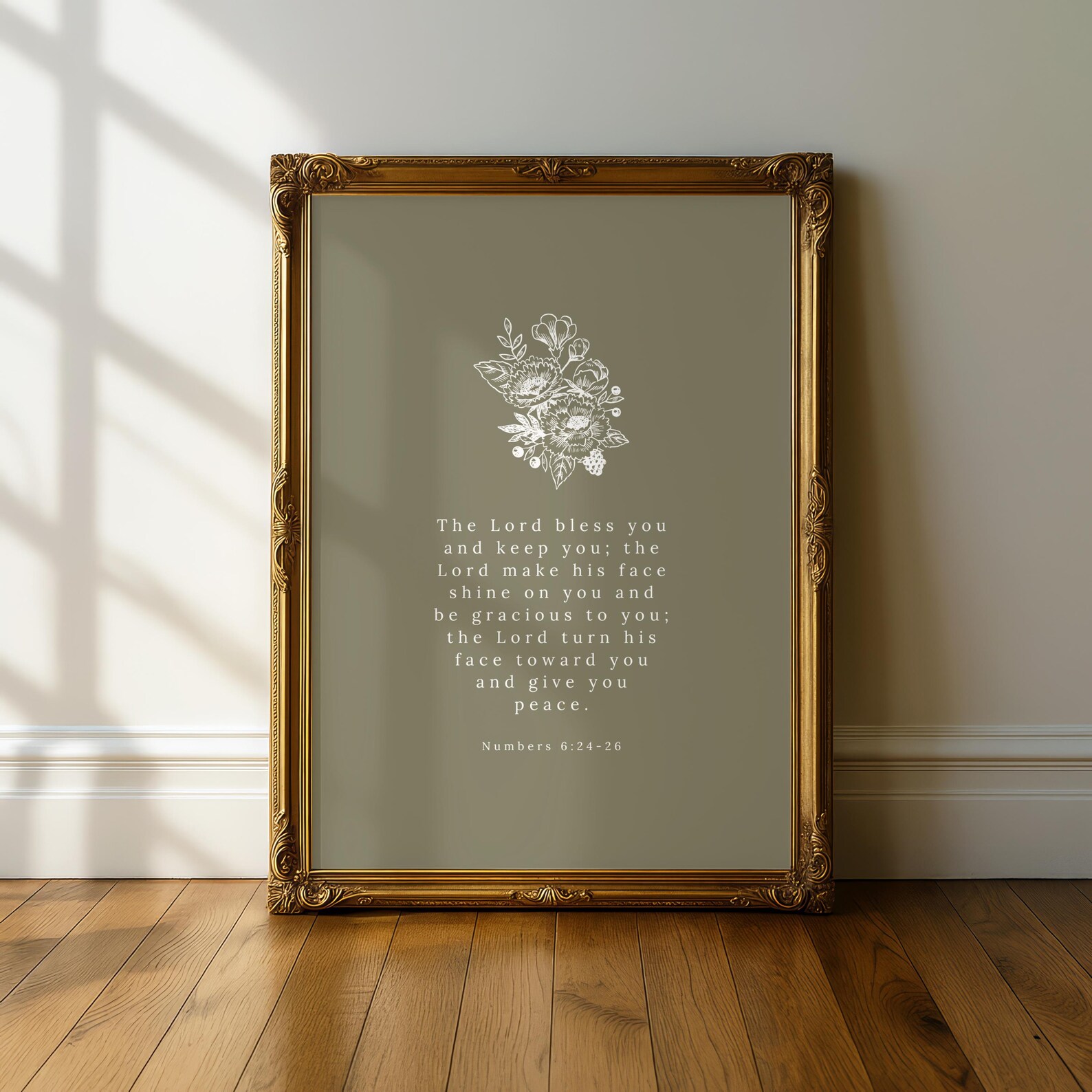 Benediction Printable | the LORD Bless You and Keep You | Numbers 6:24 ...
