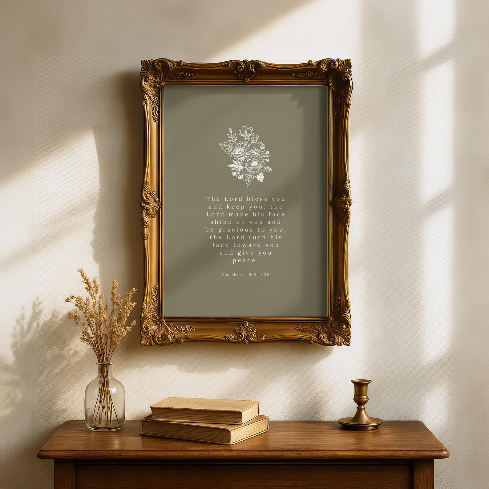 Benediction Printable | the LORD Bless You and Keep You | Numbers 6:24 ...