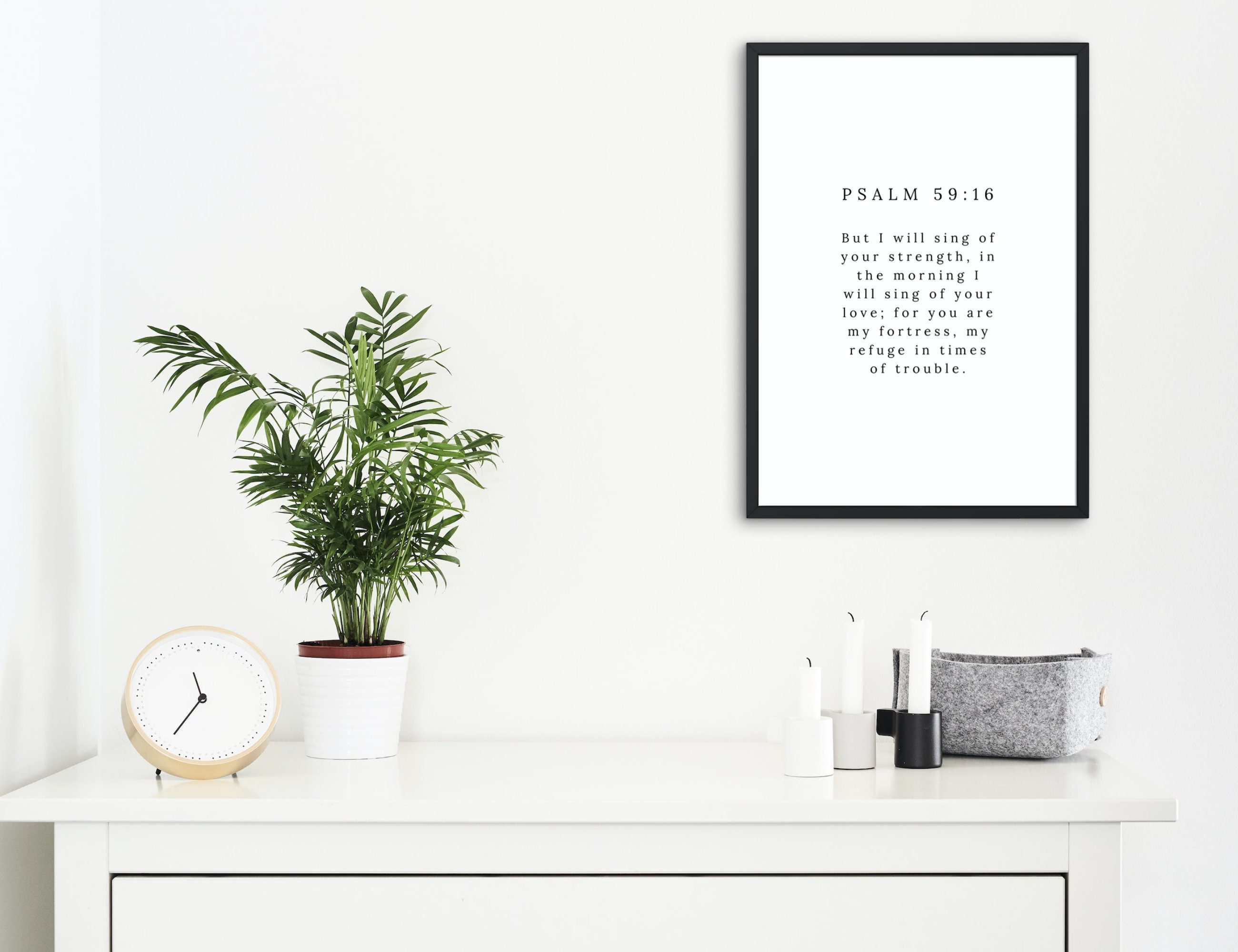Psalm 59:16 Printable | Digital Download | but I Will Sing of Your ...