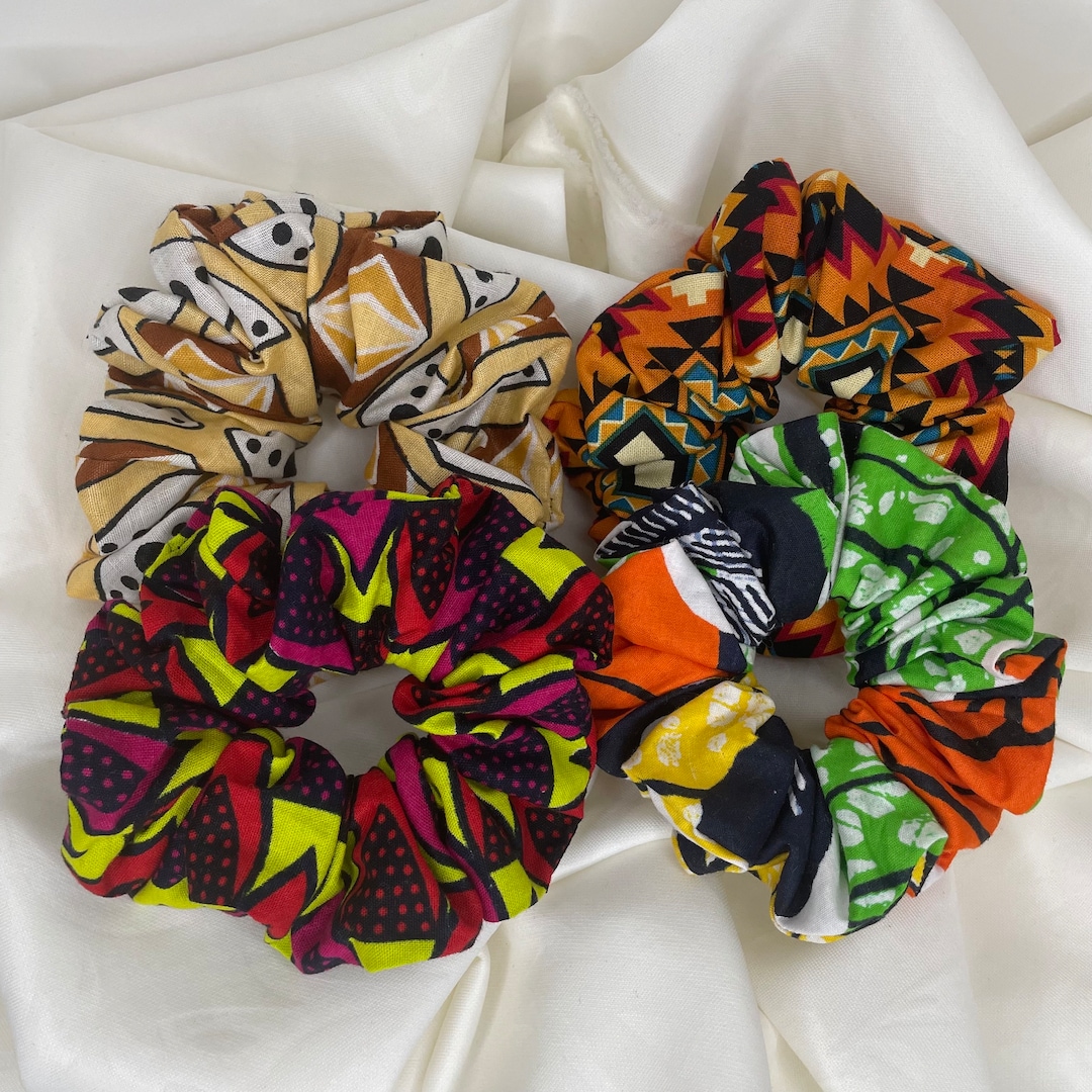 African Fabric Scrunchies, African Print Scrunchy, Ankara Scrunchies ...