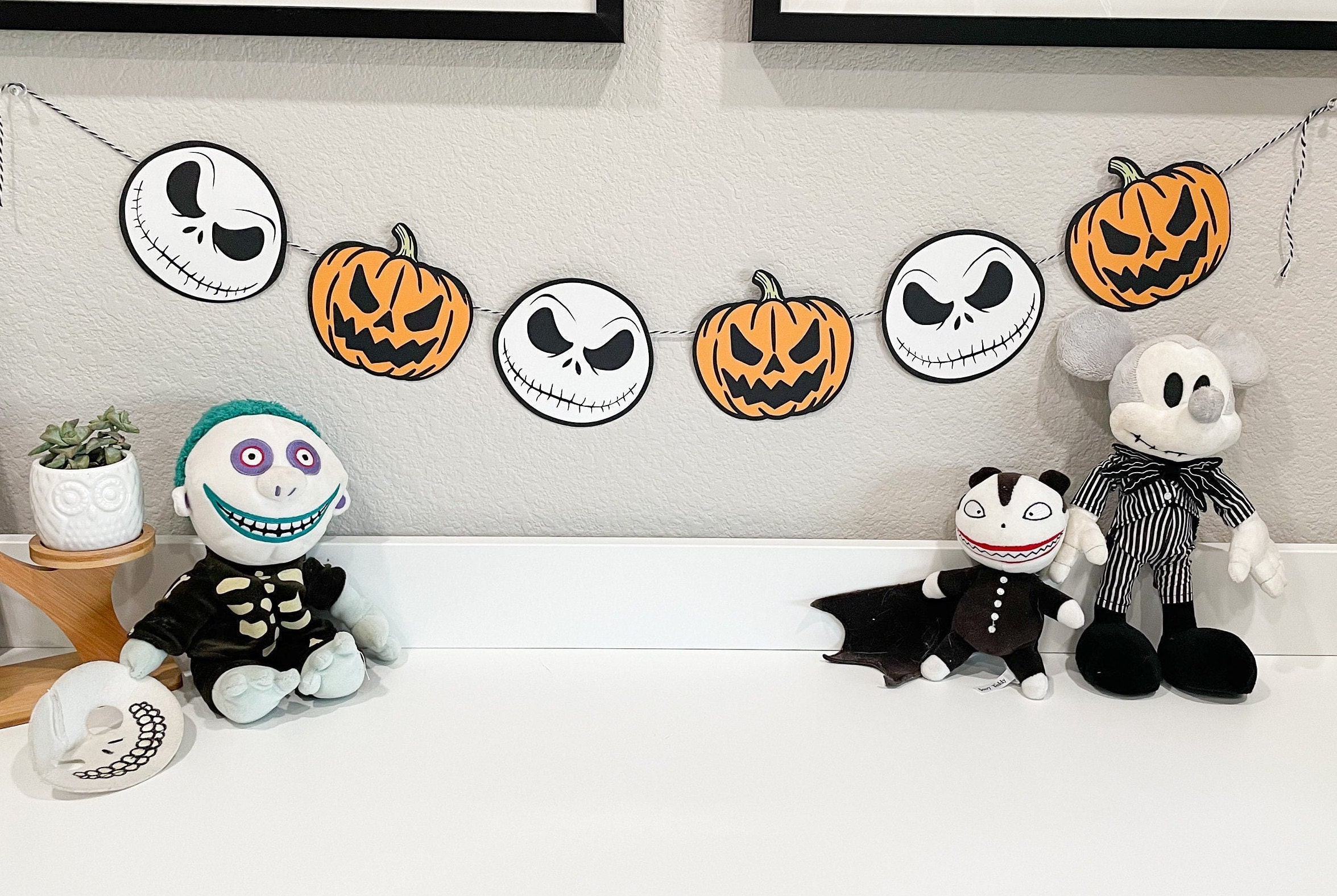 Halloween Banner Jack Skellington NBC Inspired Banner - Etsy
