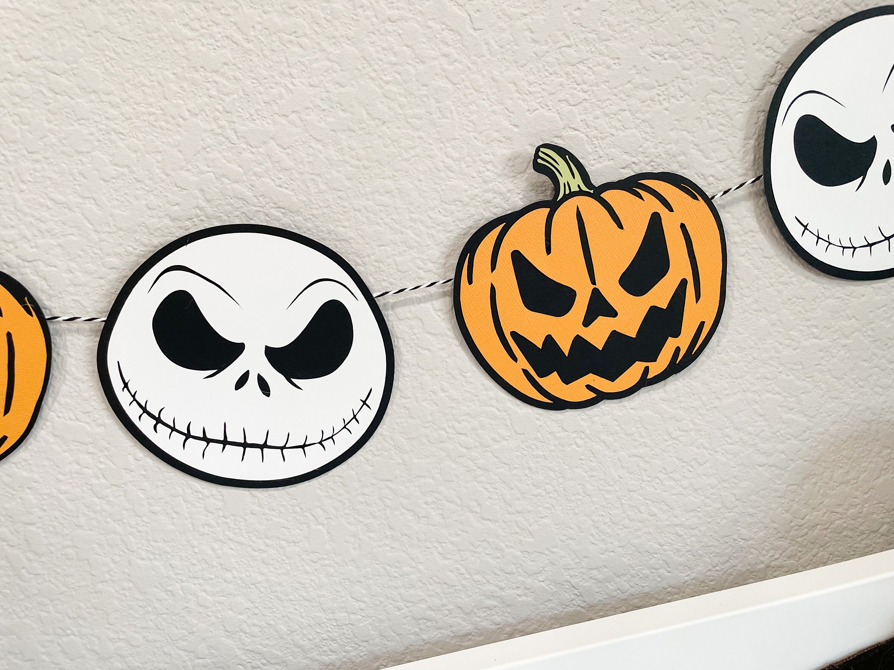 Halloween Banner Jack Skellington NBC Inspired Banner - Etsy