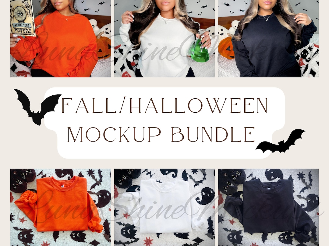 Halloween Mockup Bundle | Fall Mockup Bundle | Mockup Bundle | Shirt ...