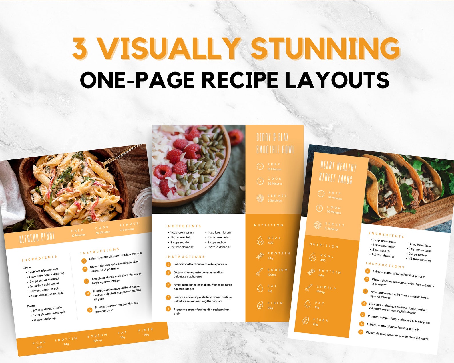 Cookbook Canva Design Template | Food Magazine-style Cookbook Template ...