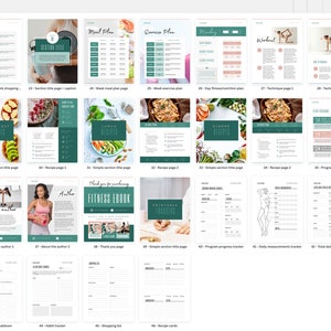 Fitness Program Ebook Template | Canva Ebook Template for Fitness ...