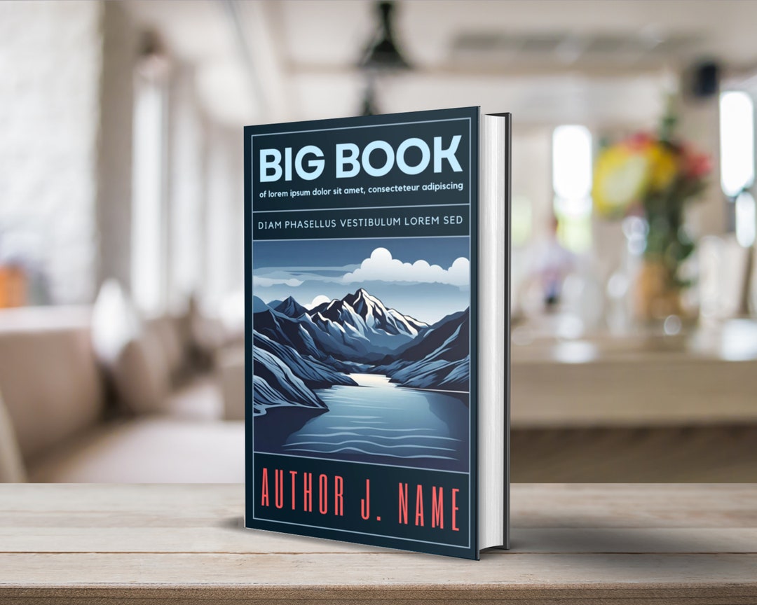 Book Cover Canva Design Template | Moody Dark Blue Digital Book Cover ...