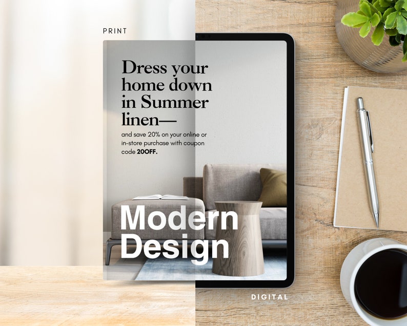 Home Goods Product Catalog Template | Modern Furniture and Home Decor ...