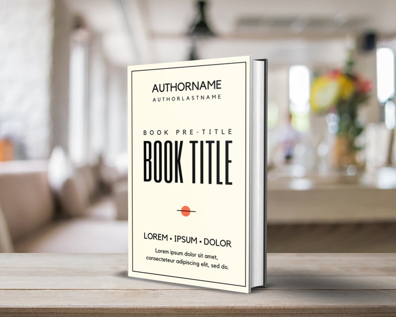 Book Cover Canva Design Template | Modern and Minimal Digital Book ...