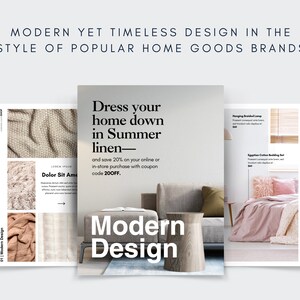 Home Goods Product Catalog Template | Modern Furniture and Home Decor ...