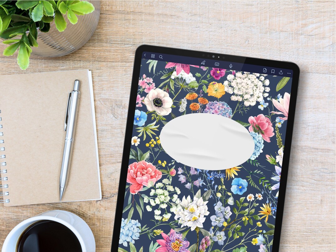 PDF Digital Notebook Springtime Garden Digital Notebook, Journal, or ...