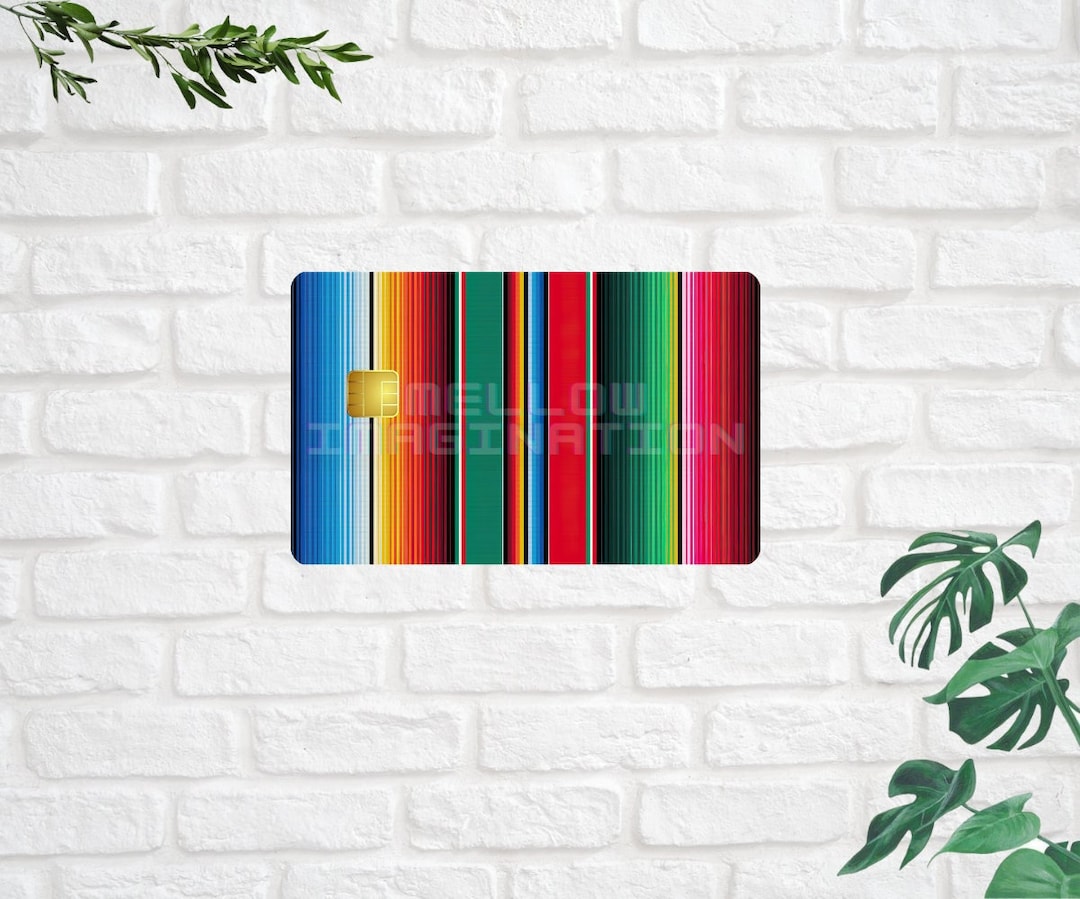 Fiesta Strips Credit Card Skin Card Sticker Waterproof Sticker Debit ...