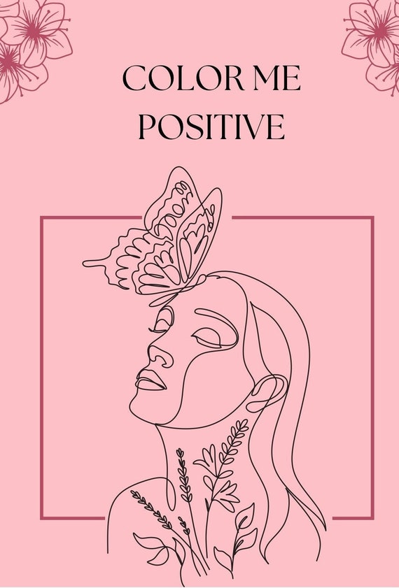 COLOR ME POSITIVE inspirational Coloring Book - Etsy