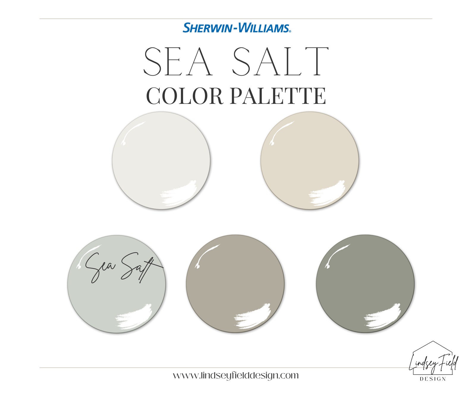 SW Sea Salt Paint Color Palette | Sherwin Williams Sea Salt ...